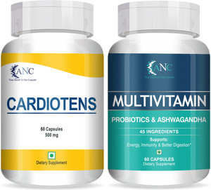 ANC CARDIOTENS with Arjuna Extract Heart Health & Multivitamin with ...