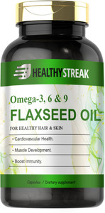 Healthy Streak Flaxseed extract Capsules Omega 369 (H56) Price in India ...