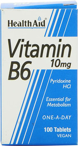HealthAid Vitamin B6 (Pyridoxine HCl) 10mg 100 Tablets Price in India ...