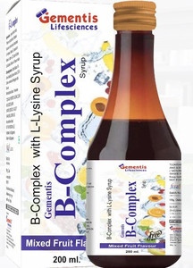 gementis MIX FRUIT FLAVOUR SUGAR FREE B-COMPLEX SYRUP 200 ML Price in ...