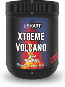 US KART Extreme Volcano 3-IN-1 Pre Workout 200g Thermogenic, Pump ...
