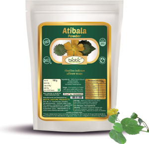 biotic Atibala Powder ( Abutilon indicum ) Kangi Powder - 100 g Price ...