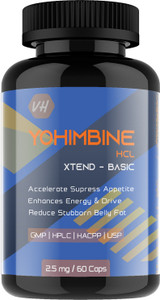 Vitaminhaat Yohimbine HCL 2.5 Mg Xtend Basic 60 Veg Capsules Price in ...