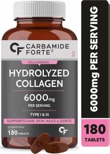 CARBAMIDE FORTE Collagen Powder Tablets - 6000mg with Type 1 & 3 ...