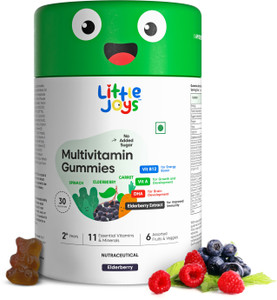 Little Joys Multivitamin Gummies for Kids 2-6 years | Elderberry Flavor ...