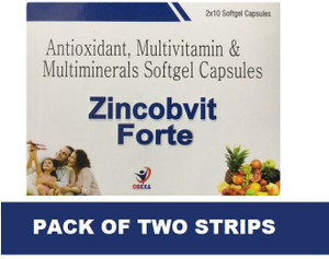 OBEXA ZINCOBVIT FORTE MULTIVITAMIN WITH ANTIOXIDANTS FOR HEALTHY HEART ...
