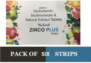 gementis NUKIND ZINCO PLUS MULTIVITAMIN HEALTH SUPPLEMENT CAPSULE (6 ...
