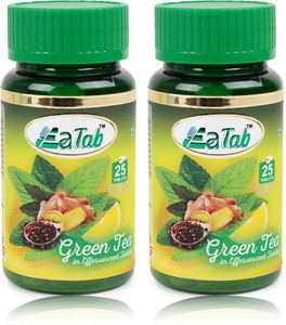 EaTab Green Tea In 50 Effervescent Tablets With Vitamin C In Masala ...