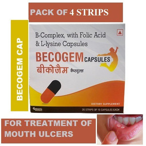 gementis BECOGEM CAPSULE SAME AS BECOSULE FOR TREATING MOUTH ULCERS (4 ...