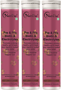 Nutrivue Pre & Pro Biotic Electrolytes Tablet for Burn Fat (15 Tablets ...