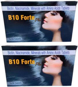 B10 Forte Multivitamin Supplements with Biotin Amino Acid Essential ...