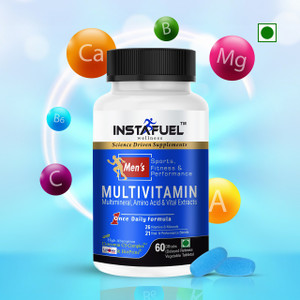 INSTAFUEL Wellness Multivitamin for Men, Once Daily Formula, 60 Delay ...