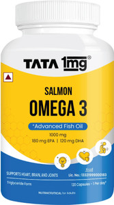 TATA 1mg Salmon Omega 3 Fish Oil| Advanced Fish Oil supplement with ...