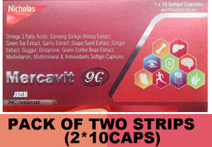 OBEXA PREMIUM MERCAVIT 9G MULTIVITAMIN CAPSULE WITH GINKO BILOBA AND ...