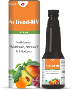 Activist Multivitamin syrup containing Vitamin A, B12, Magnesium, Zinc ...