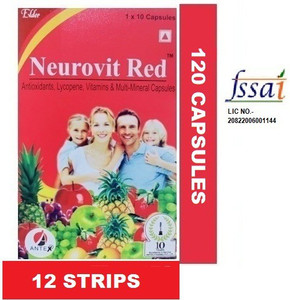 NEUROVIT RED MULTIVITAMIN CAPSULE FOR MEN AND WOMEN (12*10CAPS) Price ...