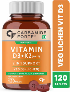 CARBAMIDE FORTE Vitamin D3 K2 MK7 | Plant Based Veg Vitamin D3 Tablets ...