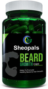 Sheopals Beard Growth Capsule with Redensyl for Thicker and Longer ...