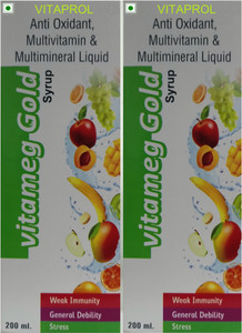 VITAPROL Multivitamin Syrup with Taurine, Biotin, Folic Acid,Iron ...