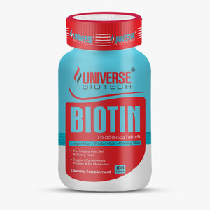 protein collection UNIVERSE BIOTECH BIOTIN 10000 MCG 100 TABLETS Price ...