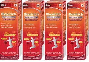 Cipla Maxirich Multivitamin Syrup | Boosts Immunity| Powerhouse of ...