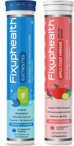 FIXUPHEALTH Apple cider vinegar with mother Vit B6 B12 & Electrolytes ...