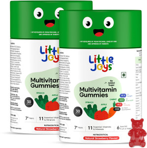 Little Joys Multivitamin Strawberry Gummies for Kids (7-12 years) | No ...