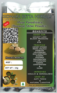 SIDHARA BETTA HERBALS Musa Paradisiaca (Banana) Stem Powder Price in ...