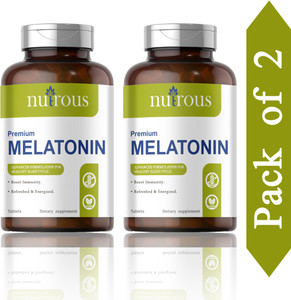 Nutrous Sleeping Pills Aid for Deep Sleep with Melatonin Tablets (H211 ...
