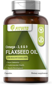 Fitvito Flaxseed extract Capsules Omega 369 (D103) Price in India - Buy ...