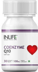 INLIFE Coenzyme Q10 (Ubiquinone), 100 mg - Chewable Tablets Price in ...