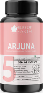 Bliss of Earth Arjuna Tablets 500mg Quick Release & Enhanced ...