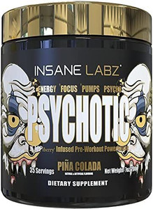 insane labz PSYCHOTIC GOLD PINA COLADA FLAVOUR | EXTREME PRE WORKOUT ...