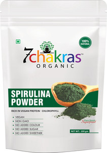 7 chakras Organic Spirulina Powder 100 gm For immunity ,digestion ...