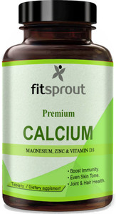 Fitsprout Calcium, Magnesium, Zinc, D3 & B12 Tablets (D48) Price in ...