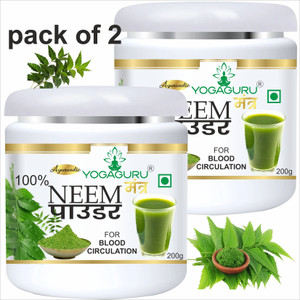 YOGAGURU MANTR Neem Powder For Eating | Diabetes | Dark Circles ...
