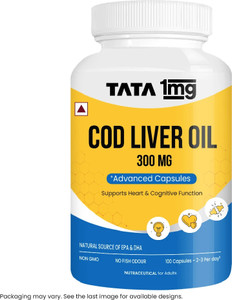 TATA 1mg Cod liver Oil Capsule Help Reduce Joint Pain And Maintain The ...
