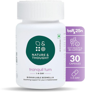 Nature & Thought Tranquil Tum Boswellia Serrata Capsules Gut Health ...