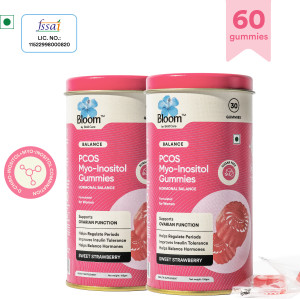 Bloom PCOS Myo-Inositol Gummies (Pack of 2) | For PCOS & Hormonal ...