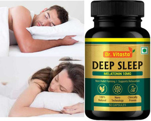 Dr.Vitasta Deep sleep ayurvedic sleeping pills with Melatonin,Improve ...