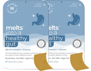 Wellbeing Nutrition Melts Healthy Gut|Plant Based Probiotic 10B CFU ...
