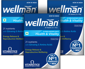 wellman - Comprehensive Multivitamin for Men | 21 Essential Nutrients ...