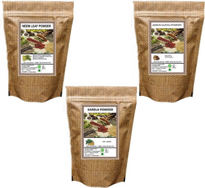ORGANIC HERBS ANTI DIABETIC POWDER (NEEM , JAMUN , KARELA POWDER ) 50 ...