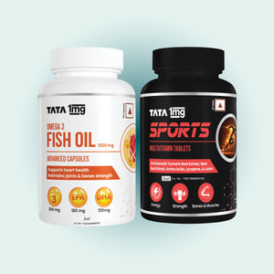 TATA 1mg Sports Multivitamin & Fish Oil Capsules Price in India - Buy ...