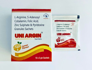unicus pharmaceuticals UNI ARGIN | L ARGININE SACHETS | PURE VEG | PACK ...