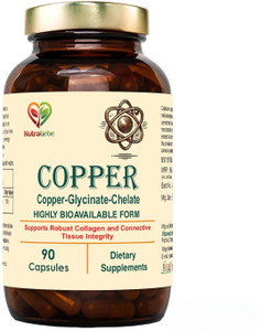 Nutraliebe Copper Glycinate Chelate - High Bioavailability, Supports ...