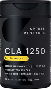Sports Research CLA 1250mg with Active Conjugated Linoleic Acid for Men ...