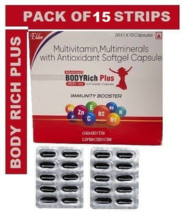 gementis BODYRICH PLUS ANTEXMULTIVITAMIN AND MULTIMINERAL CAPSULES (15 ...