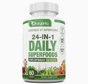 Prorganiq 24-in-1 Daily Superfoods Multivitamin Multimineral Capsules ...