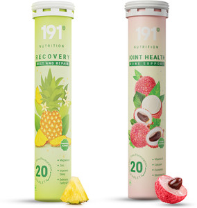 191 nutrition Exotic Flavor Combo | 40 Effervescent Tablets for ...